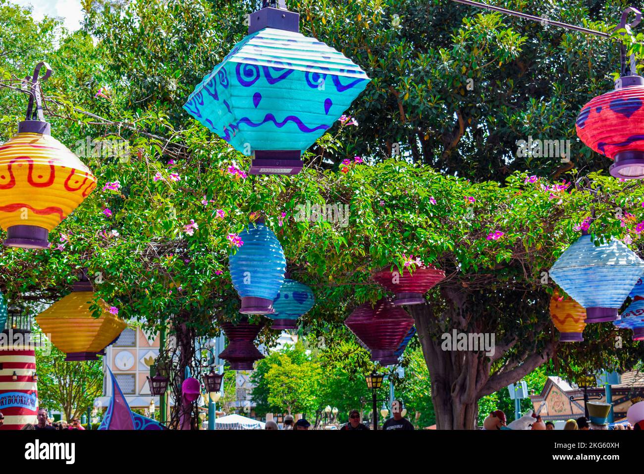 Teacup lanterns disneyland hi-res stock photography and images - Alamy