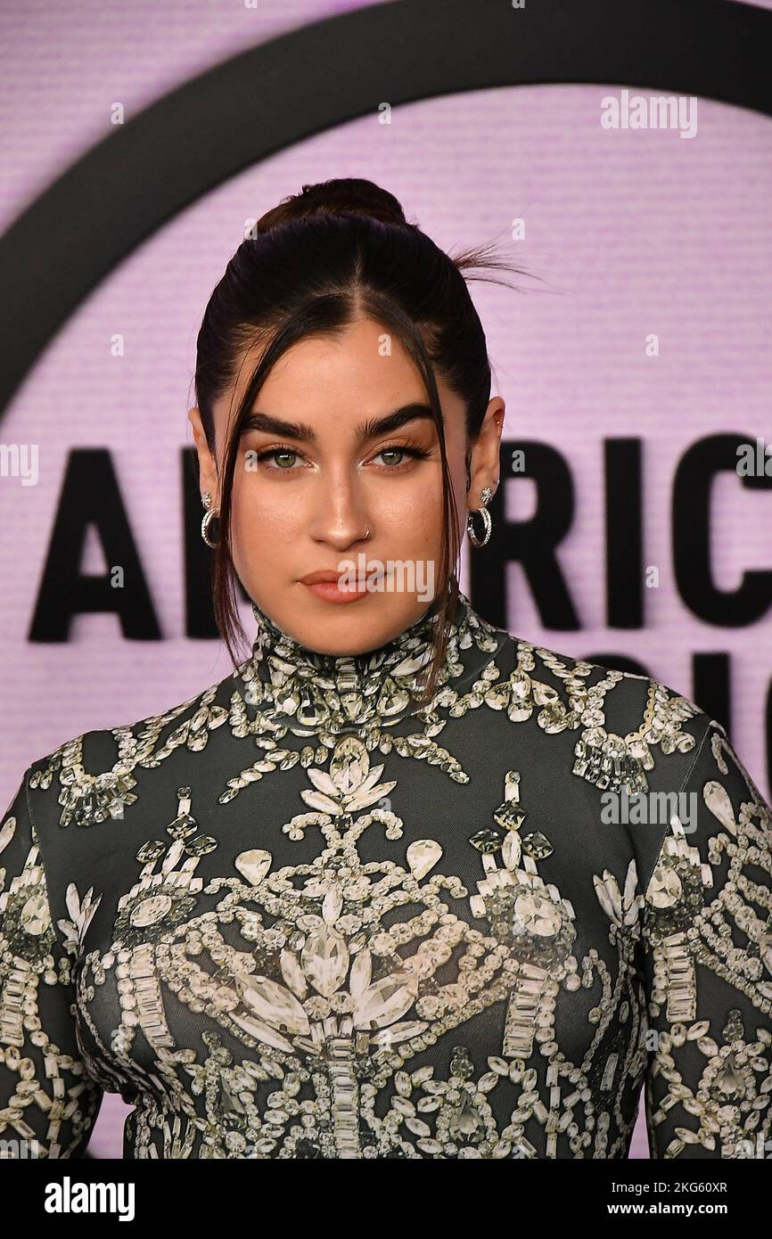 Lauren Jauregui attends the 2022 American Music Awards at Microsoft ...