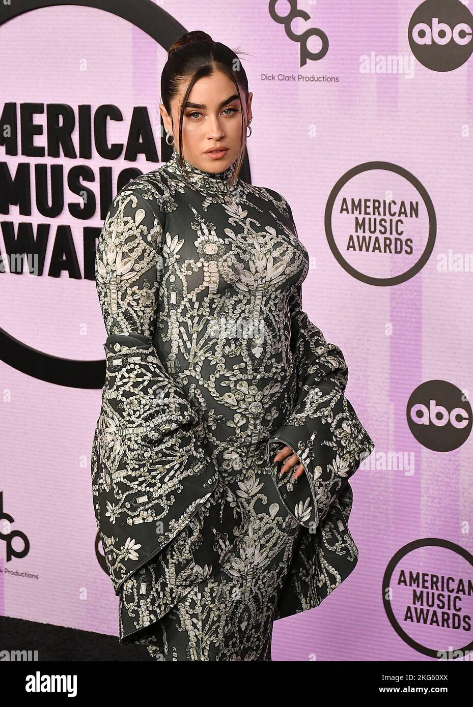 Lauren Jauregui attends the 2022 American Music Awards at Microsoft ...