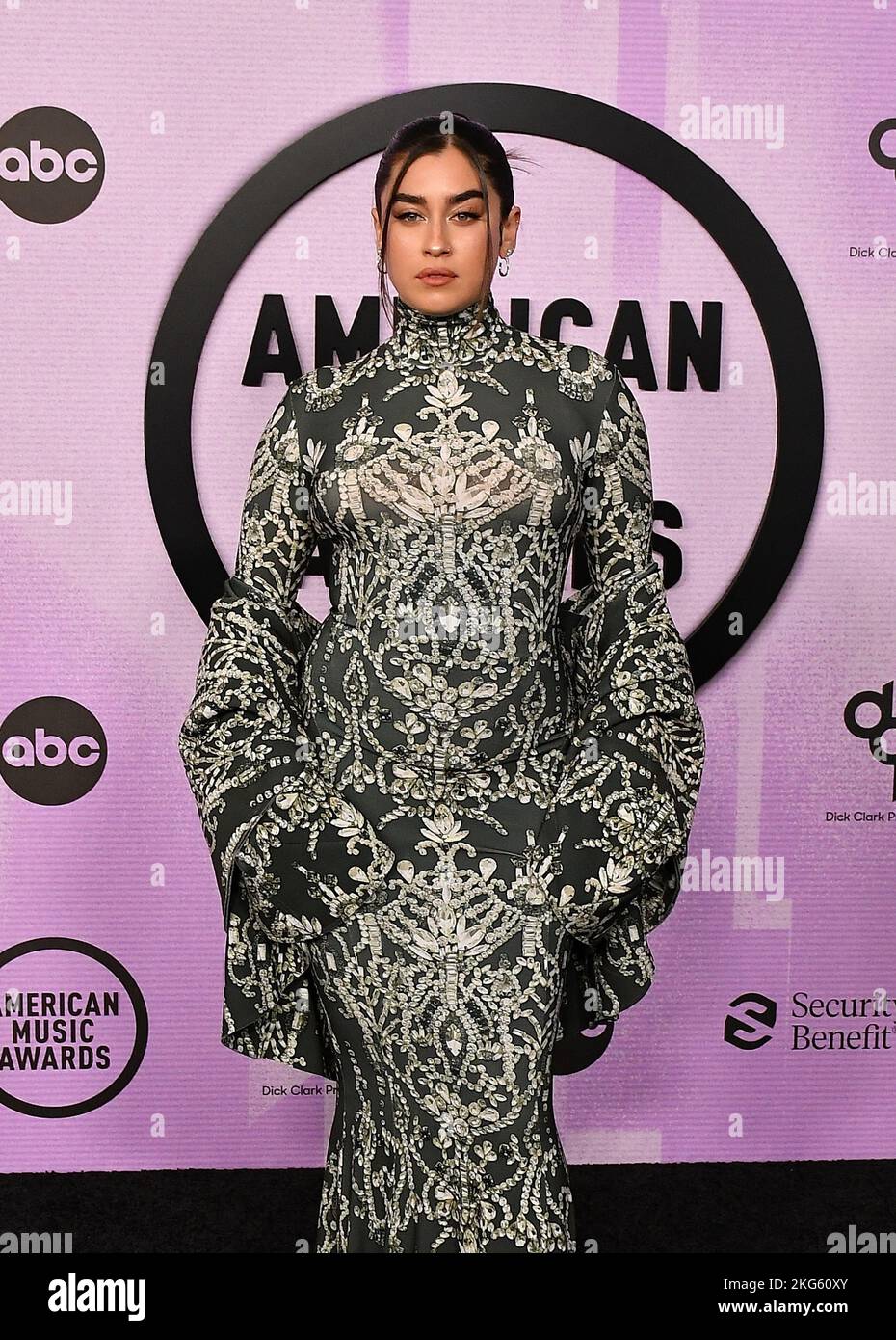 Lauren Jauregui attends the 2022 American Music Awards at Microsoft ...