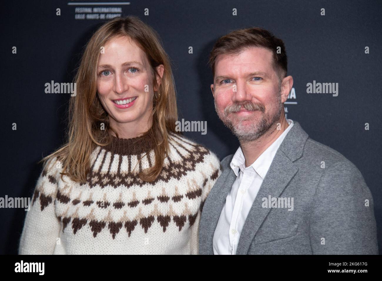 Geraldine de Margerie and Maxime Donzel attending the Series Mania's ...