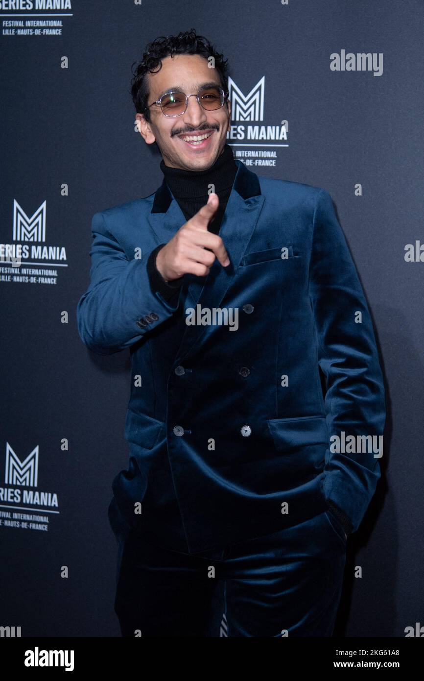 Younes Boucif attending the Series Mania's Photocall at the Musee Des ...