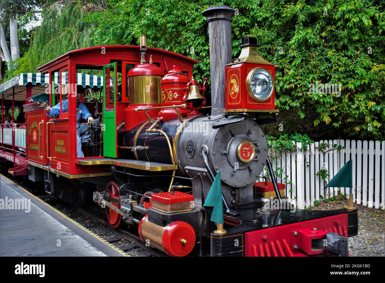 Disneyland Ward Kimball Steam Engine Stock Photo - Alamy