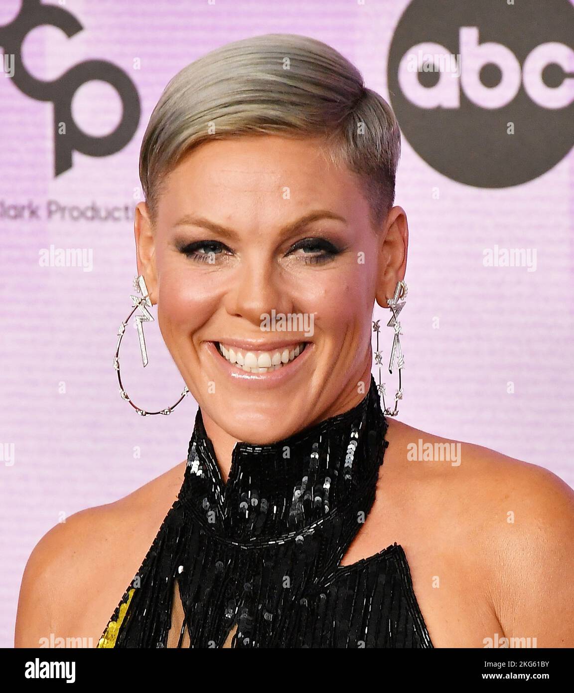 Pink attends the 2022 American Music Awards at Microsoft Theater on ...