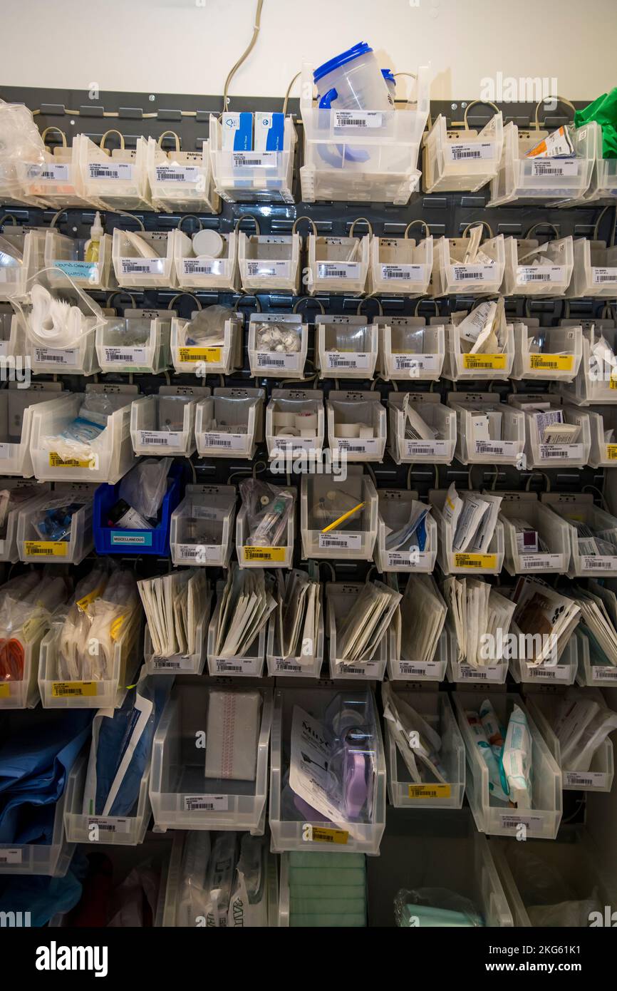 Medical supply room in a hospital birthing room for pregnant women ... Medical supply room in a hospital birthing room for pregnant women ...