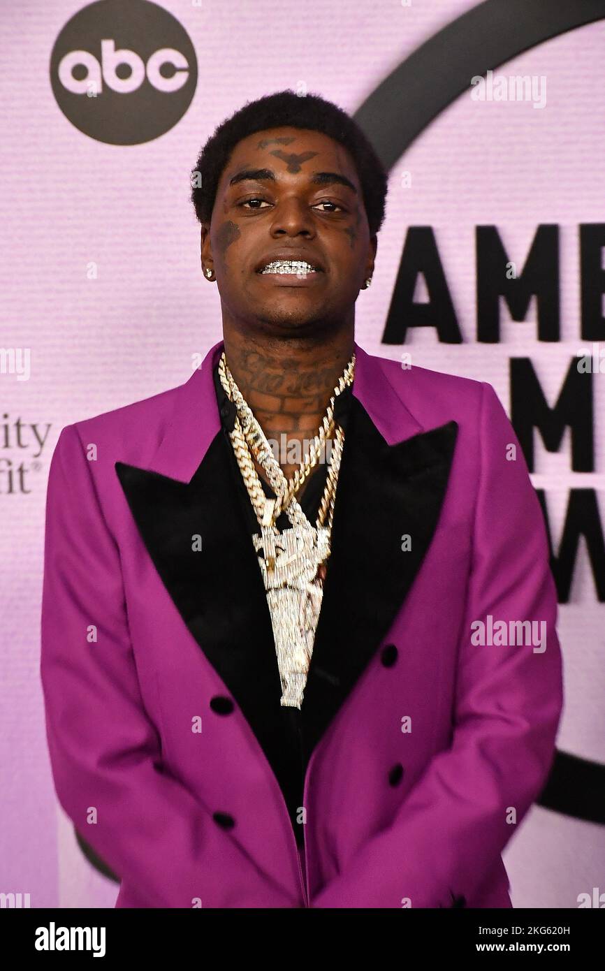 Kodak Black attends the 2022 American Music Awards at Microsoft Theater ...