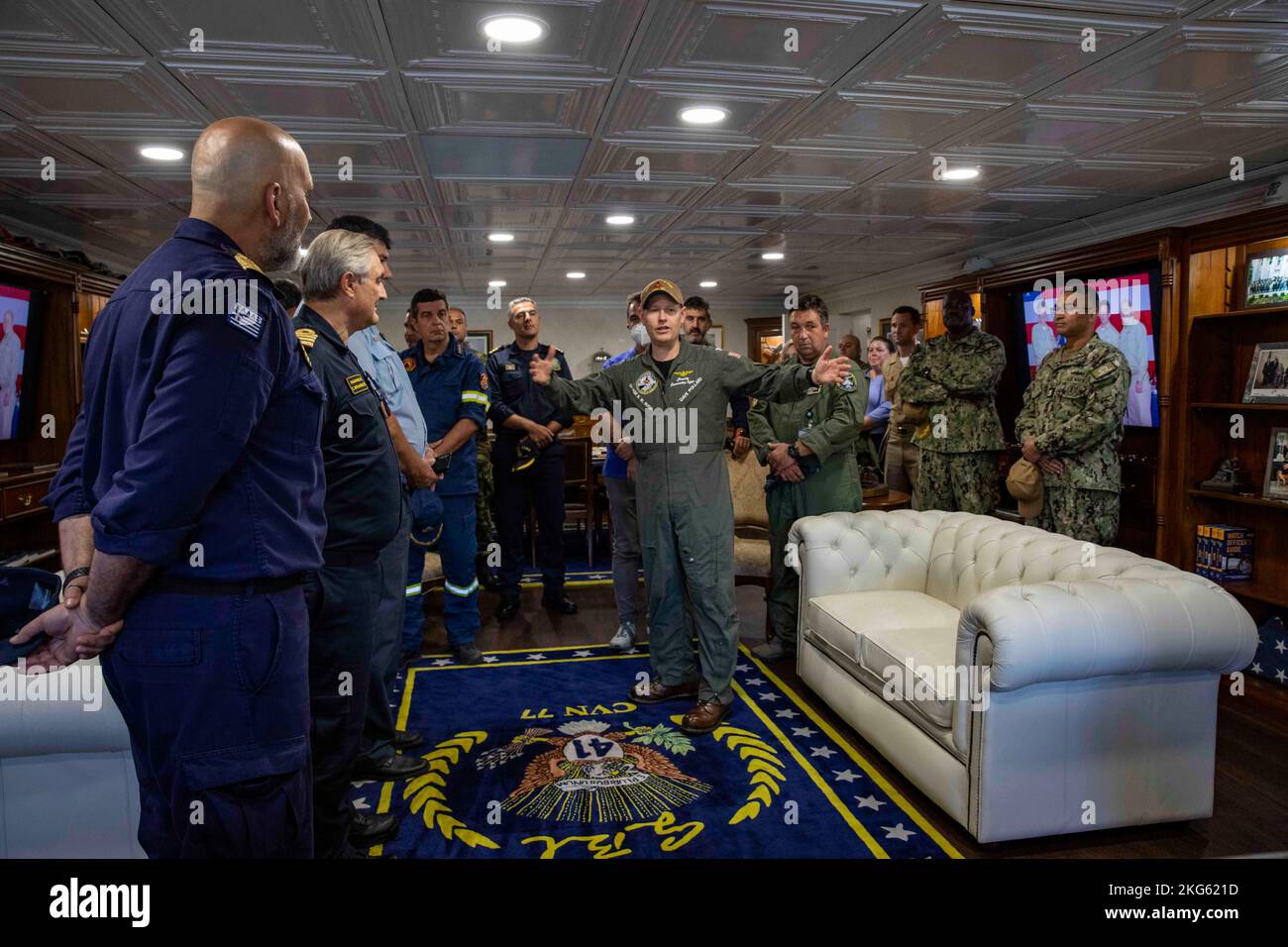 221006-N-OL632-2111 SOUDA BAY, Crete (Oct. 6, 2022) Capt. Dave Pollard ...