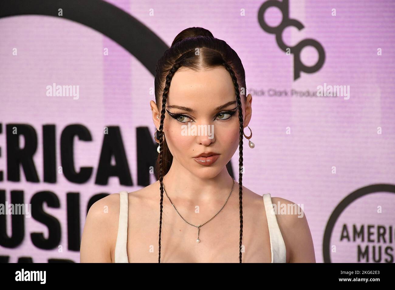Dove Cameron Attends The 2022 American Music Awards At Microsoft