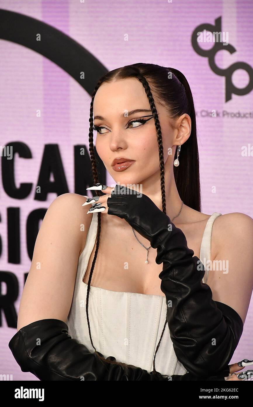 Dove Cameron attends the 2022 American Music Awards at Microsoft ...