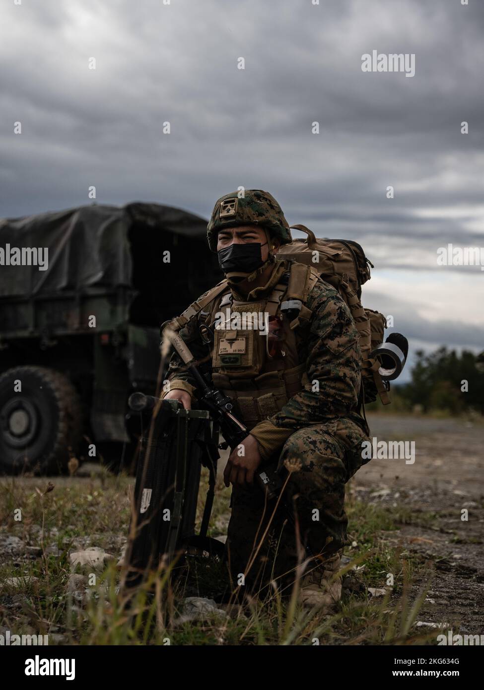 U.S. Navy Petty Officer Third Class John Dalton Nocon, a corpsman with ...