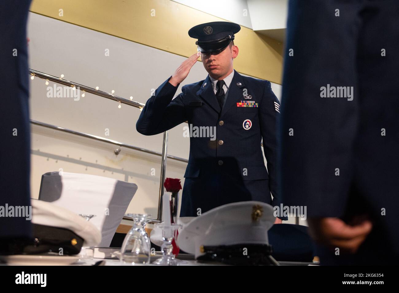 U.S. Air Force Staff Sgt. Chase Rakestraw, Osan Honor Guard member ...