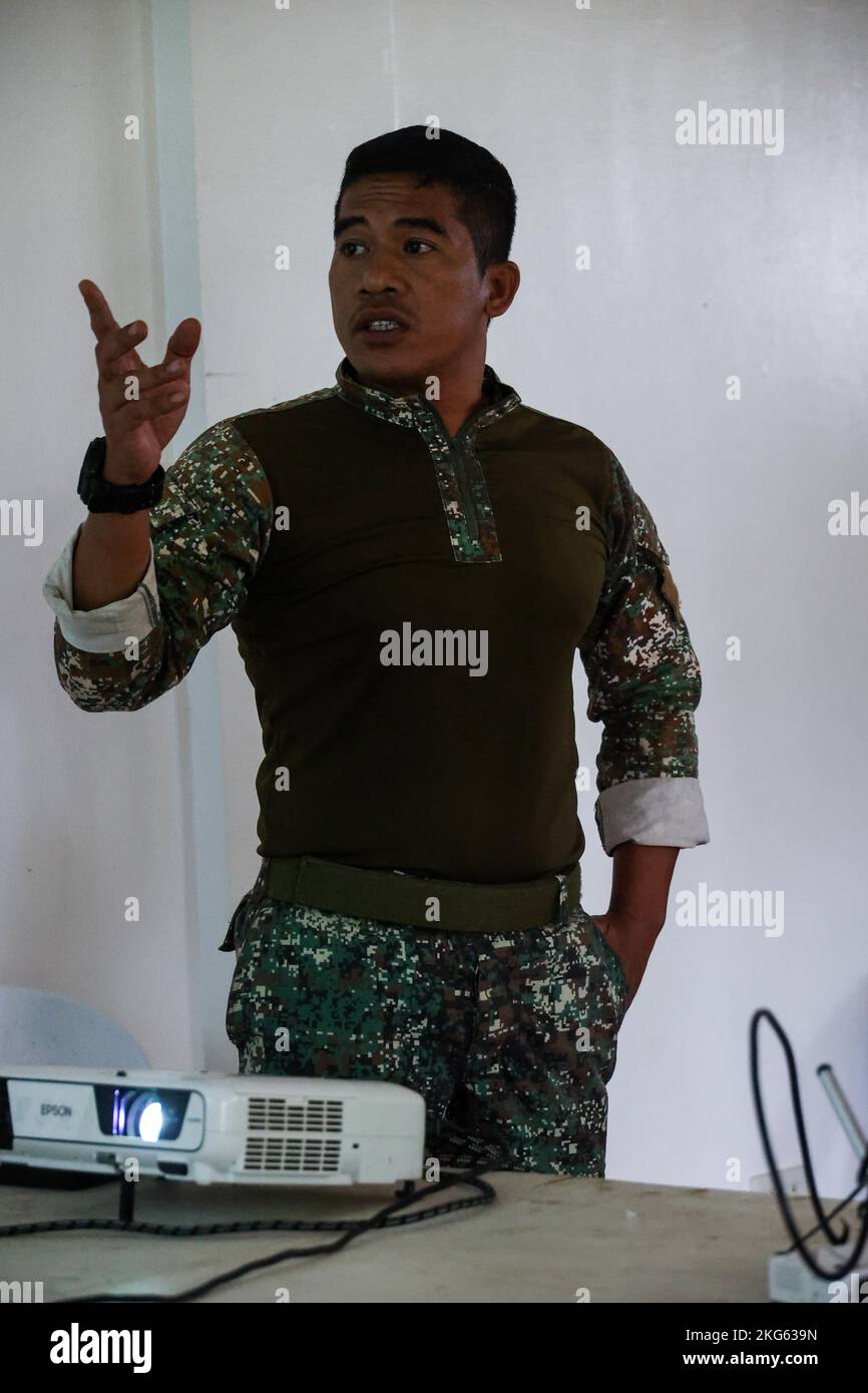 Philippine Marine Corps Lt. Jerby Alparaz, an executive officer with ...