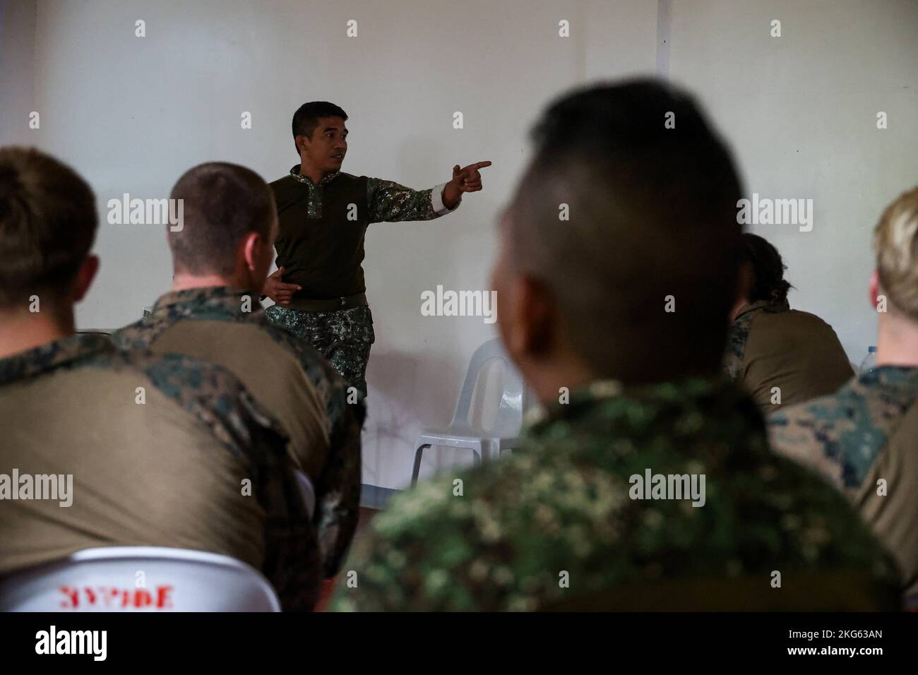 Philippine Marine Corps Lt. Jerby Alparaz, an executive officer with ...