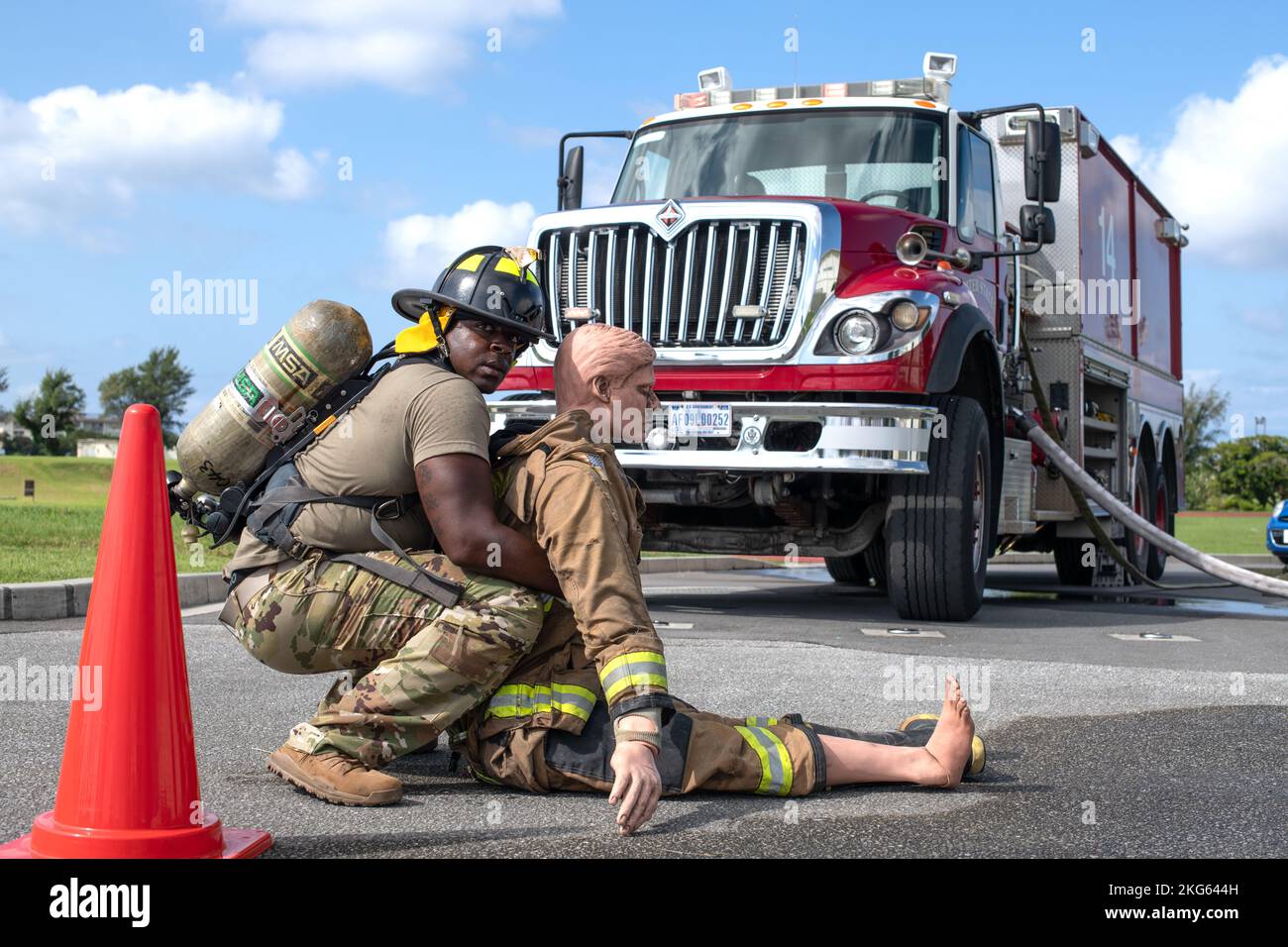 U.S. Air Force Staff Sgt. Christian Capehart, 18th Civil Engineer ...