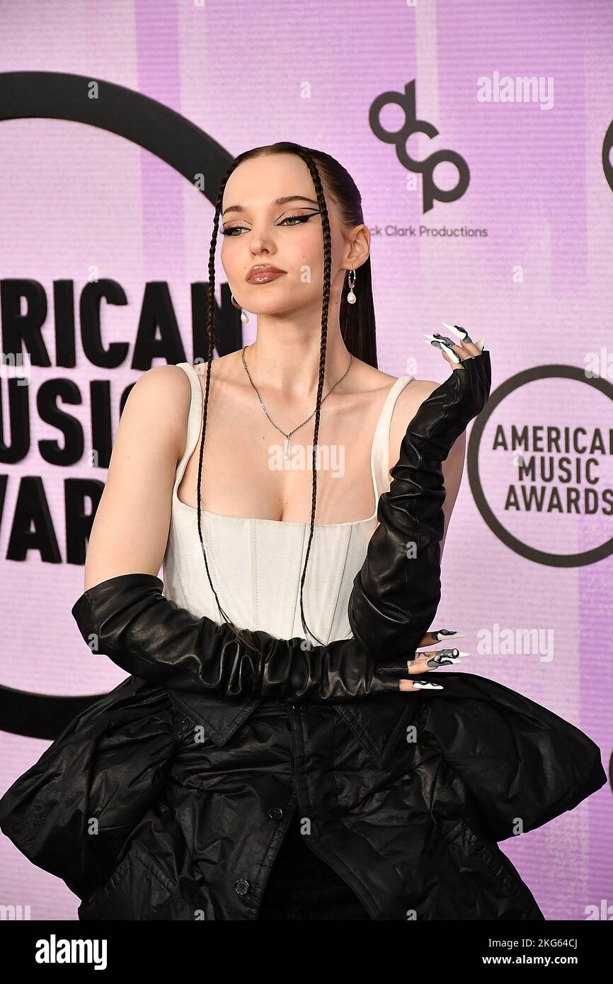 Dove Cameron attends the 2022 American Music Awards at Microsoft ...