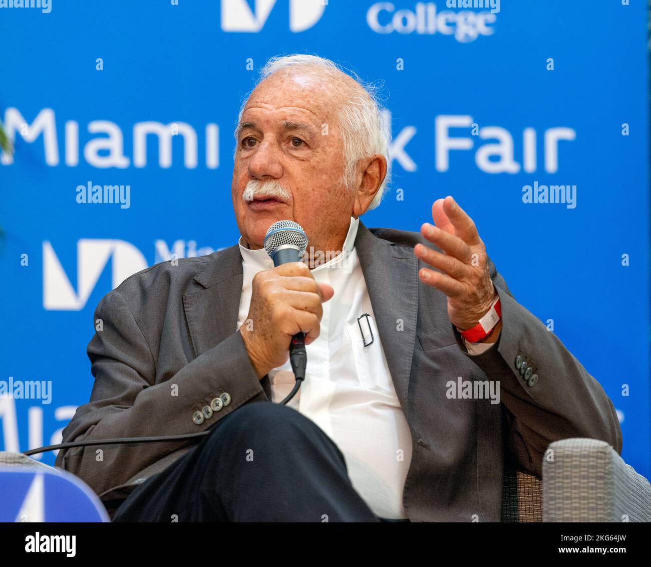 MIAMI, FL-NOV 20: Architect Moshe Safdie is seen during the Miami Book ...