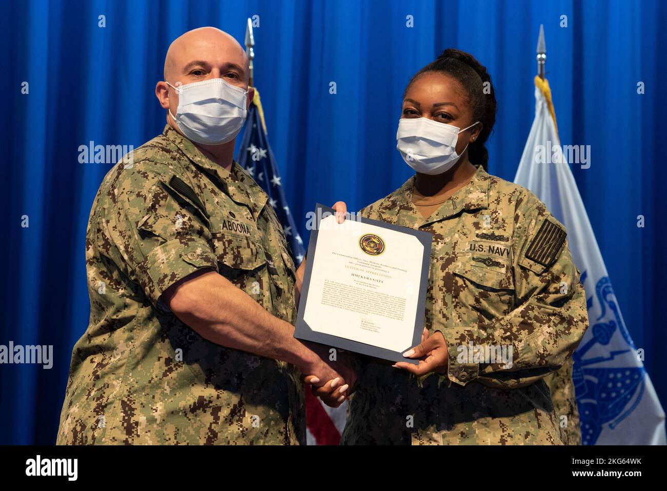 Hospital Corpsman 2nd Class Kyra Gatt receives a Letter of Appreciation ...