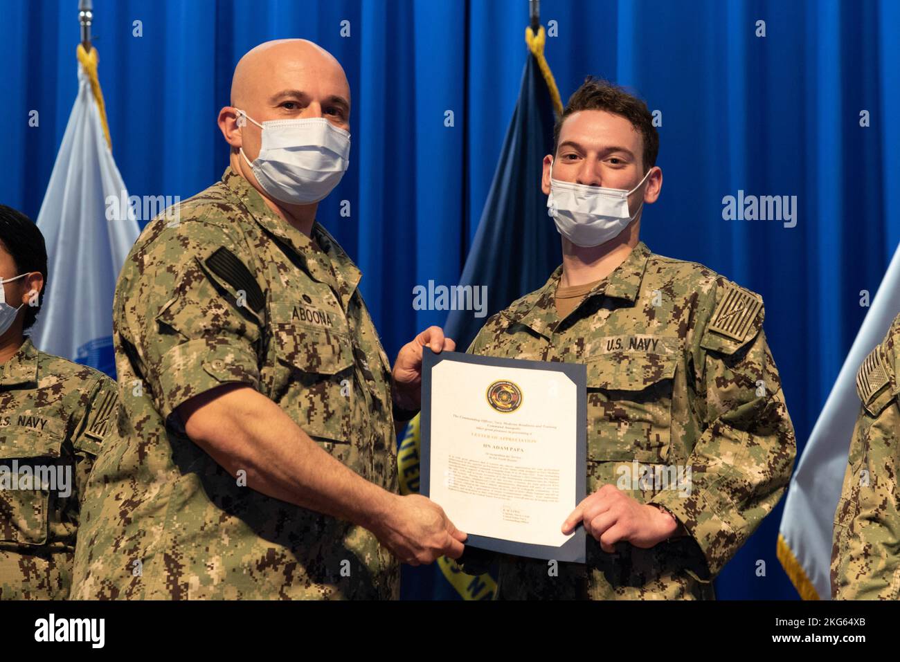 Hospital Corpsman 3rd Class Adam Papa receives a Letter of Appreciation ...
