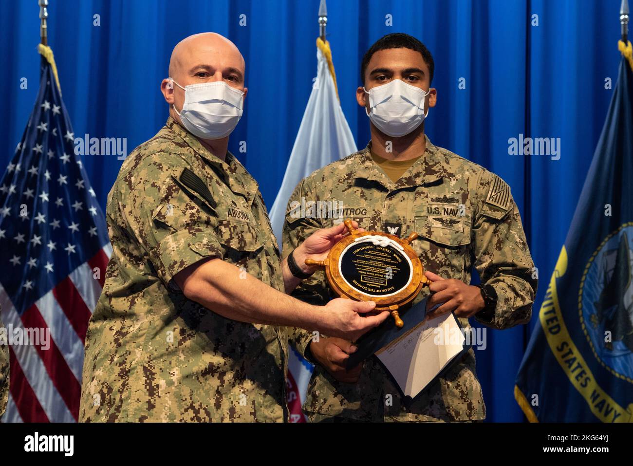 Hospital Corpsman 2nd Class John Gripentrog receives a Sailor of the ...