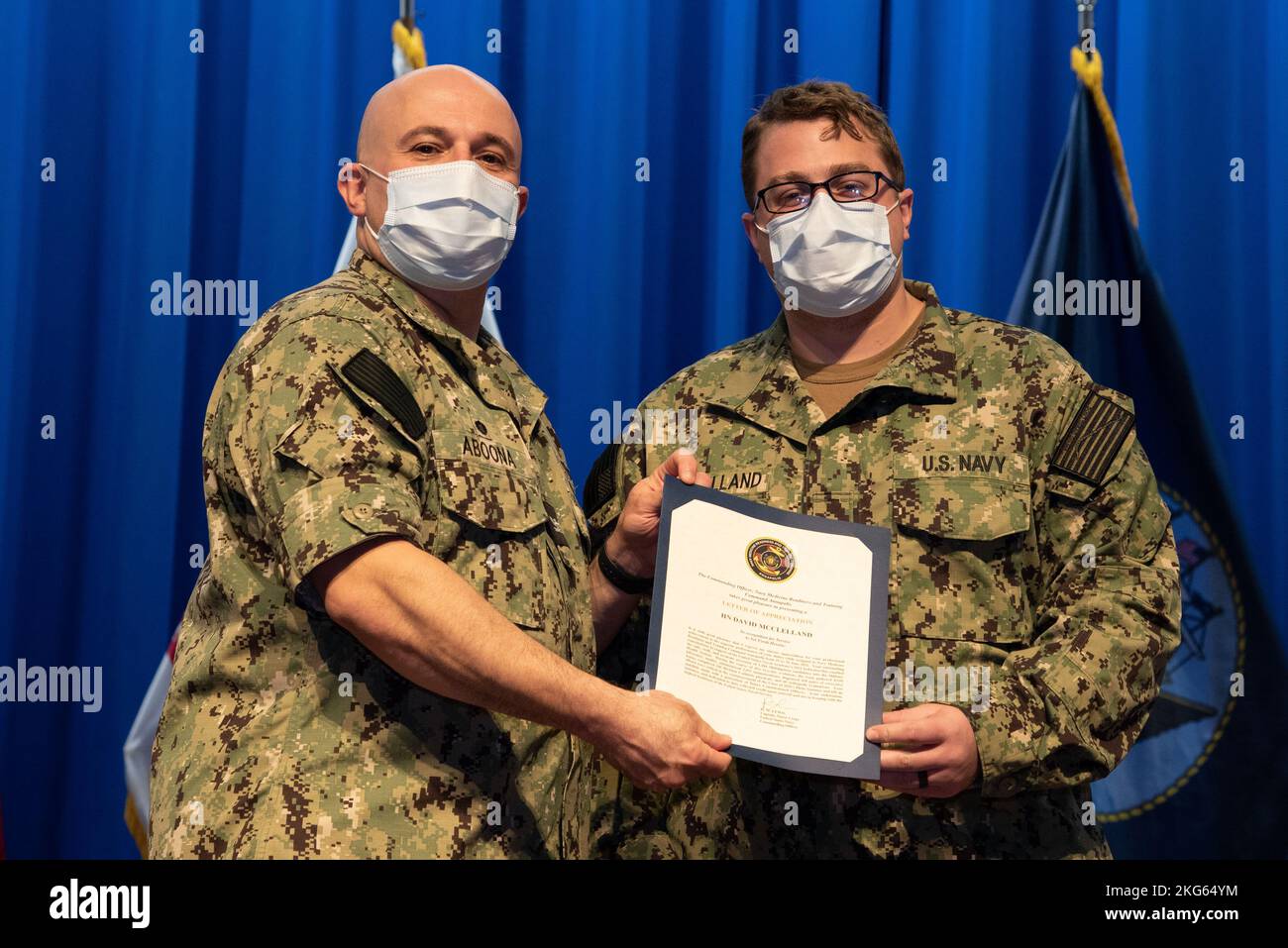 Hospital Corpsman David McClelland receives a Letter of Appreciation ...