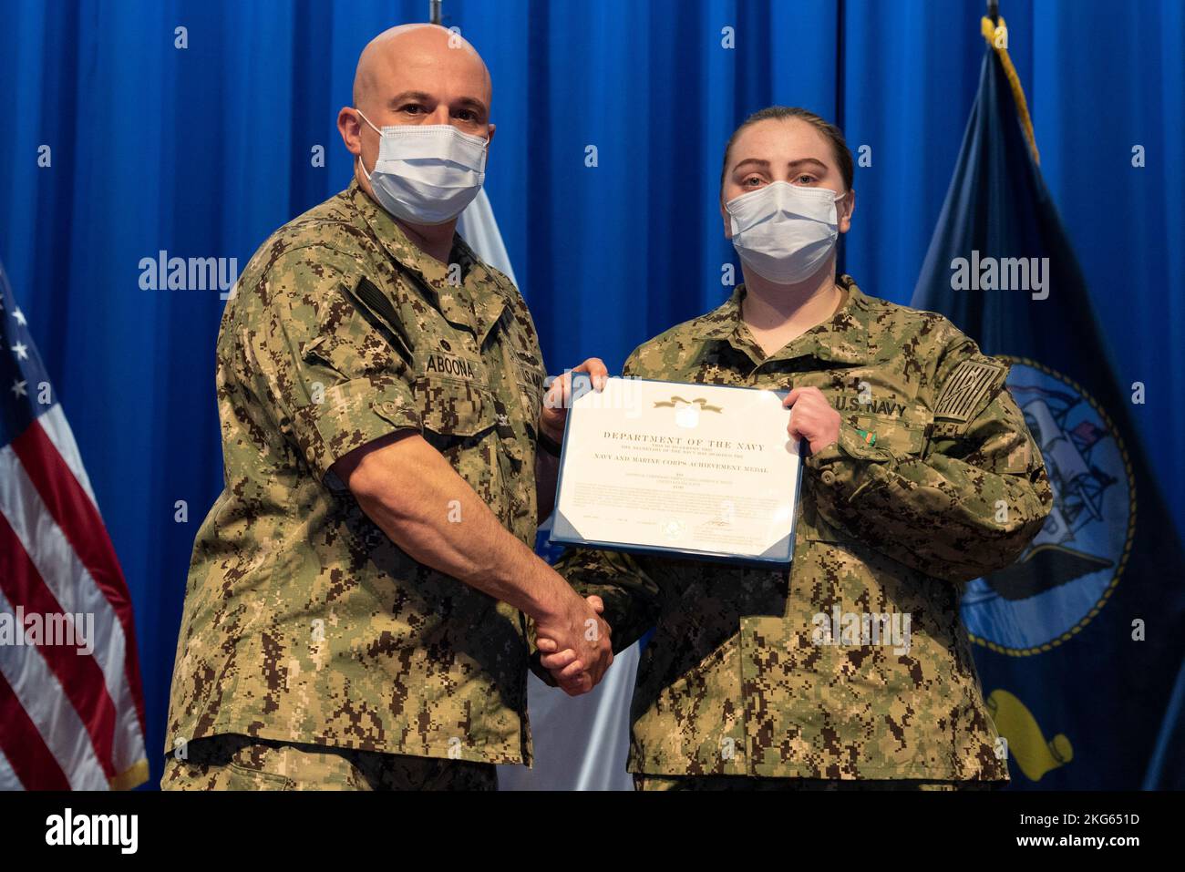 Hospital Corpsman Camryn Doon receives her Navy and Marine Corps ...