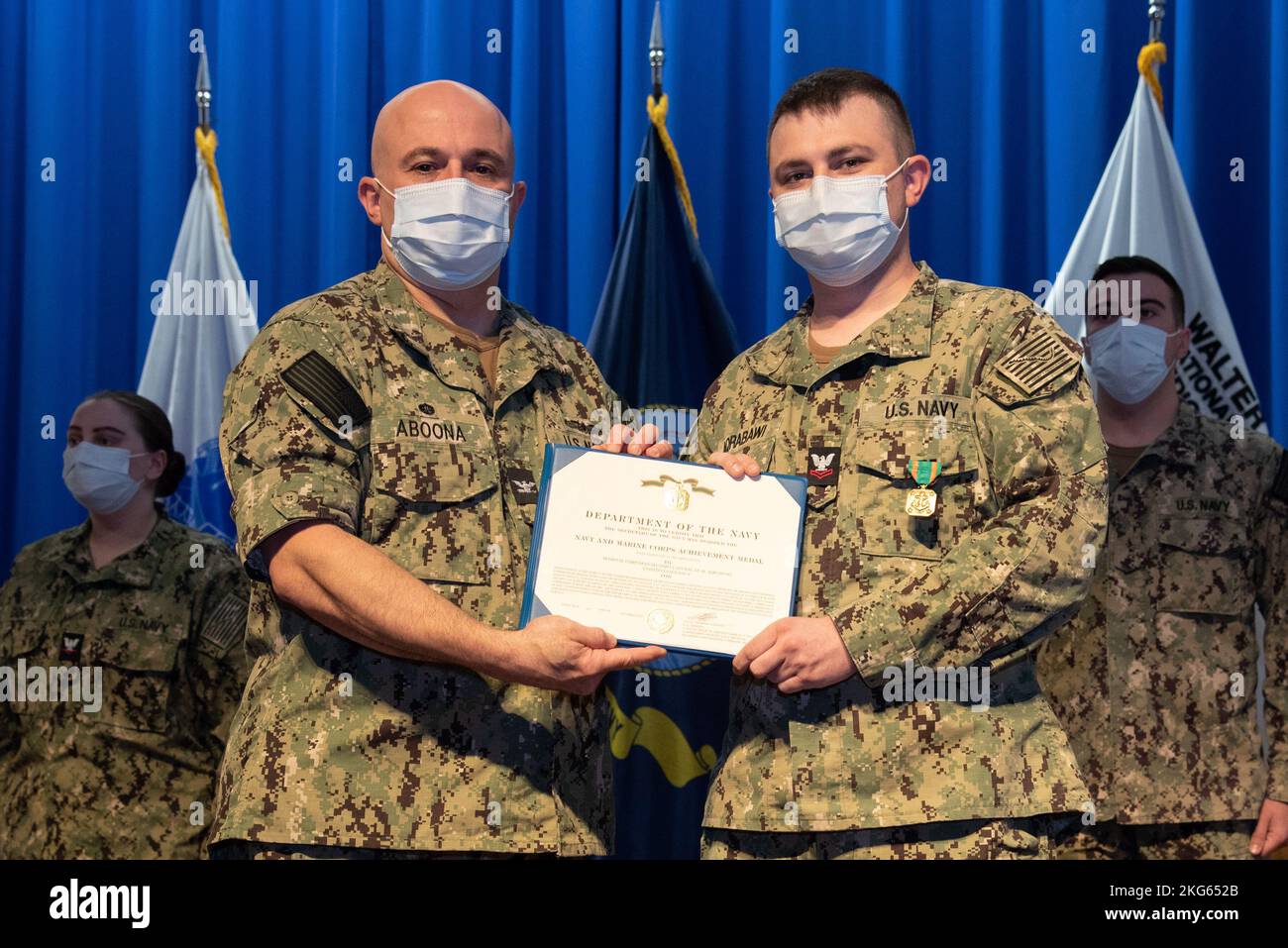 Hospital Corpsman 2nd Class Racan Aqrabawi receives his Navy and Marine ...