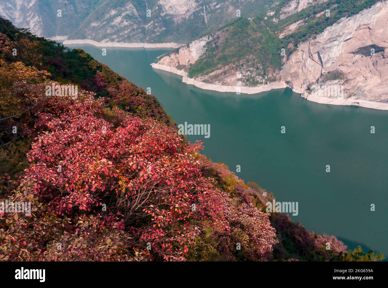 YICHANG, CHINA - NOVEMBER 20, 2022 - Cargo ships sail along the Xiling ...