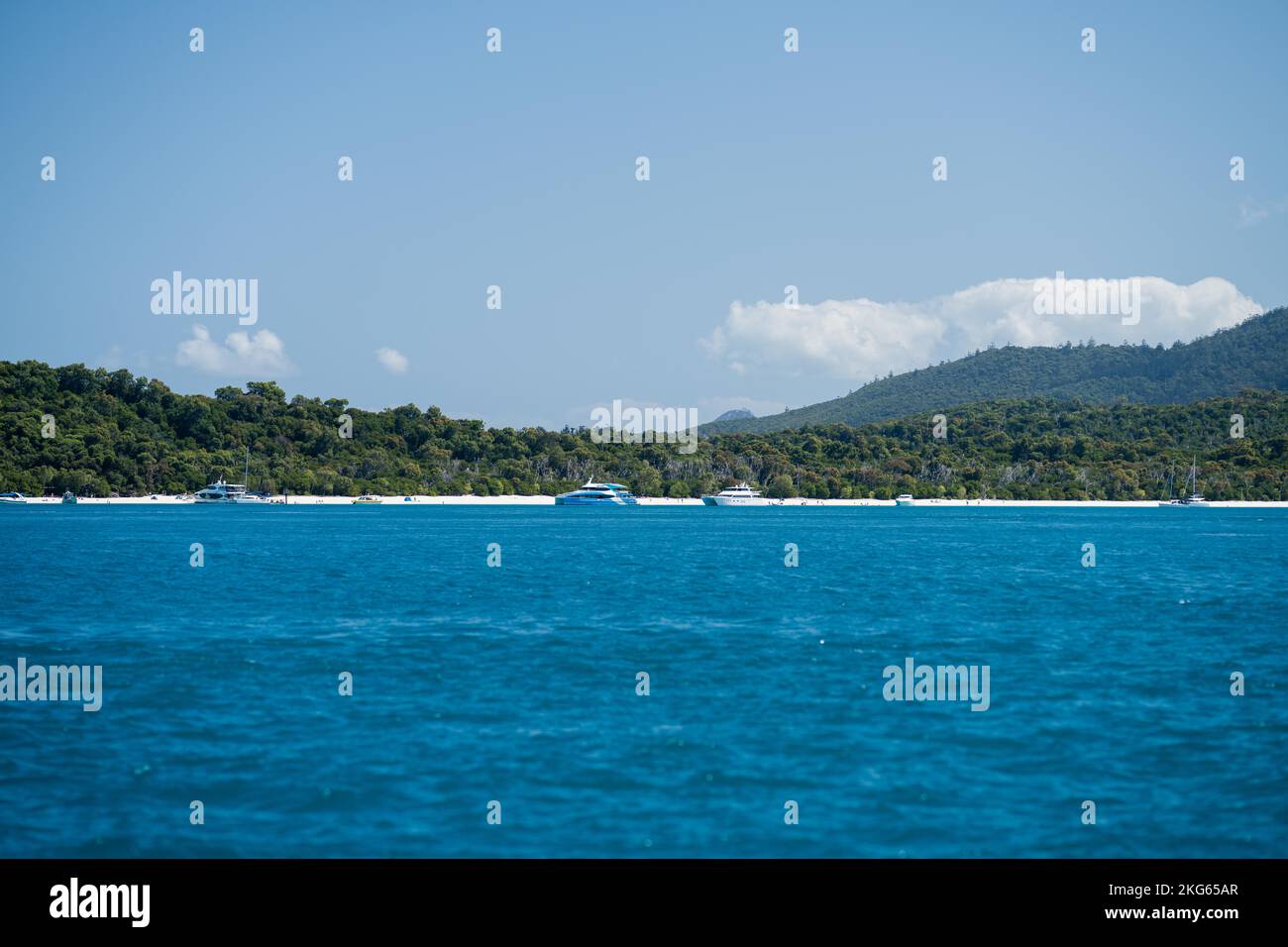 tropical islands and super yachts in queensland australia in spring ...