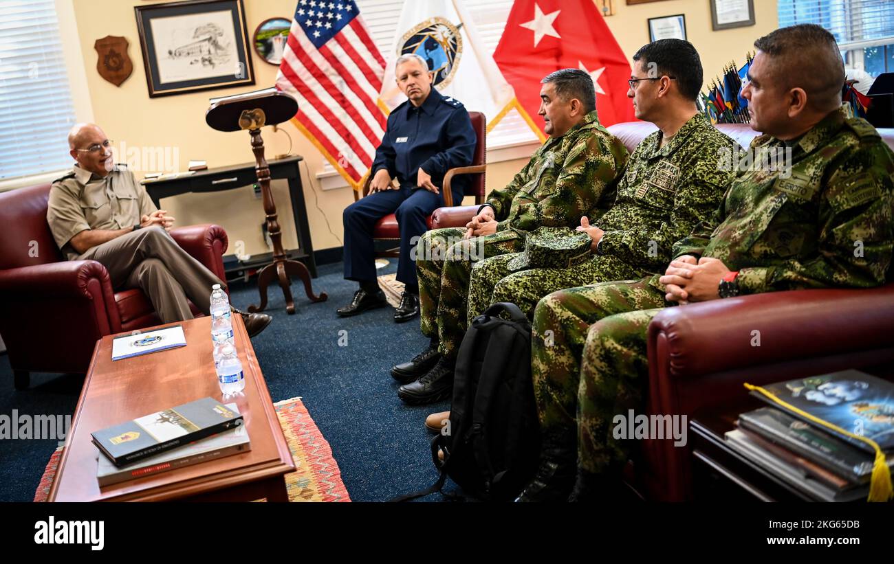 Inter-American Defense College Leadership greeted Major General Germán ...