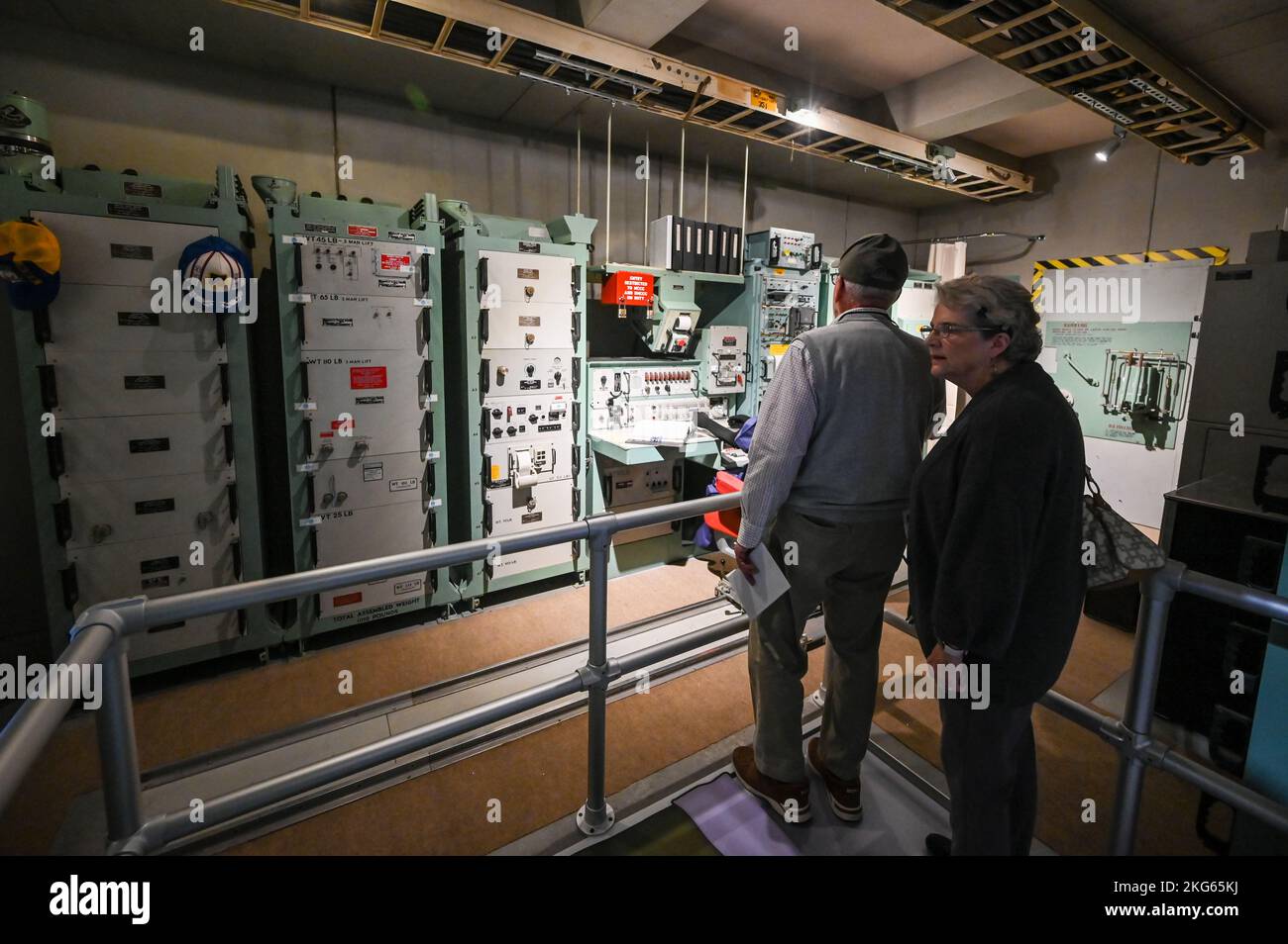 Visitors view the Hill Aerospace Museum's newest exhibit showcasing the ...