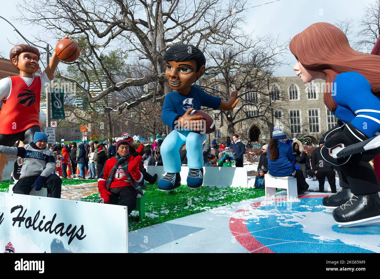 Toronto, ON, Canada – November 20, 2022: People take part in the 118th ...