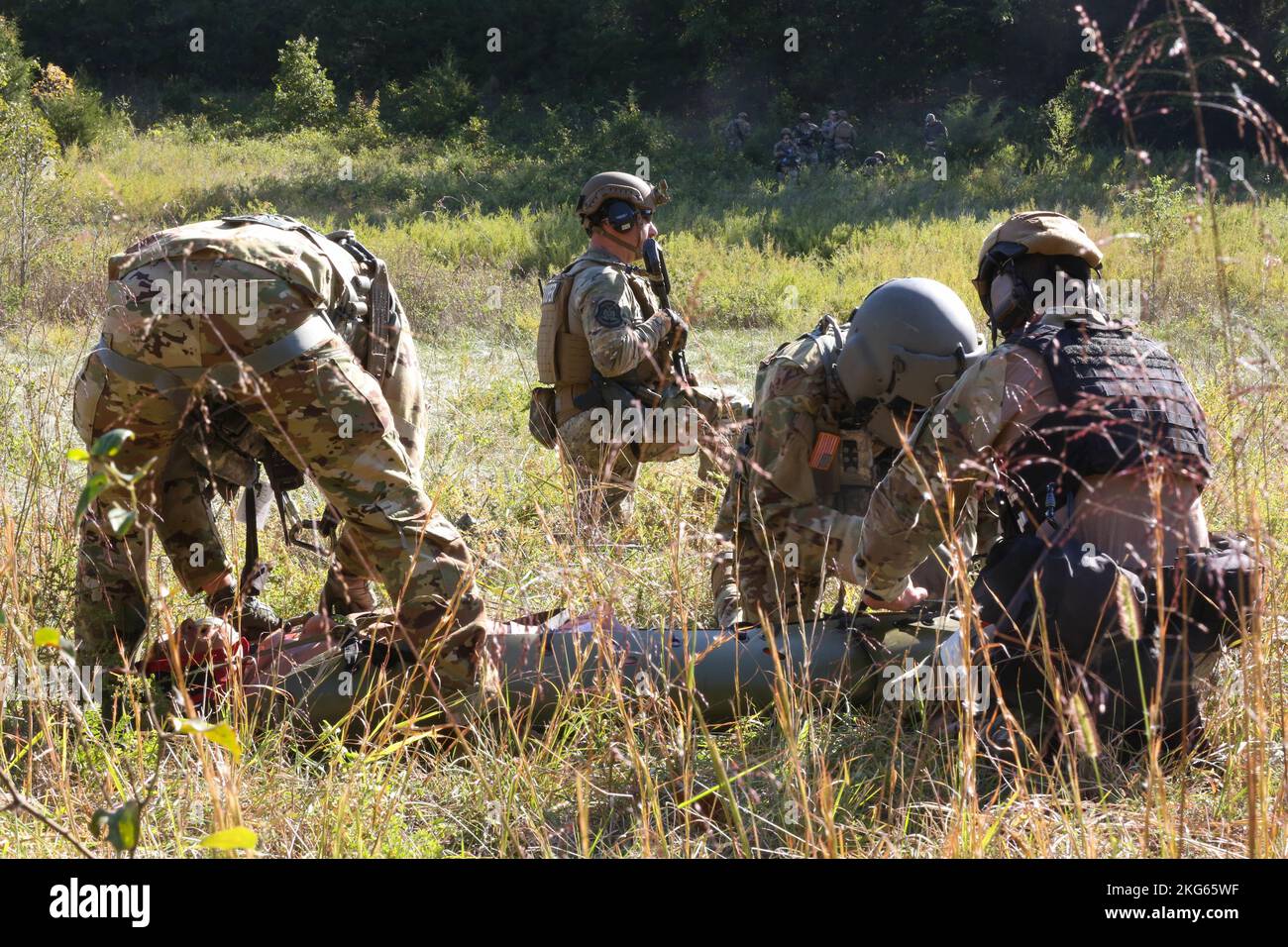 Joint training exercise with Det 2. 6 Co. 3/238th AVN MEDEVAC, Cox ...