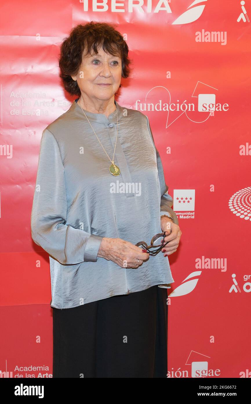 Madrid, Spain. 21st Nov, 2022. Julieta Serrano attends the Gold medals ...