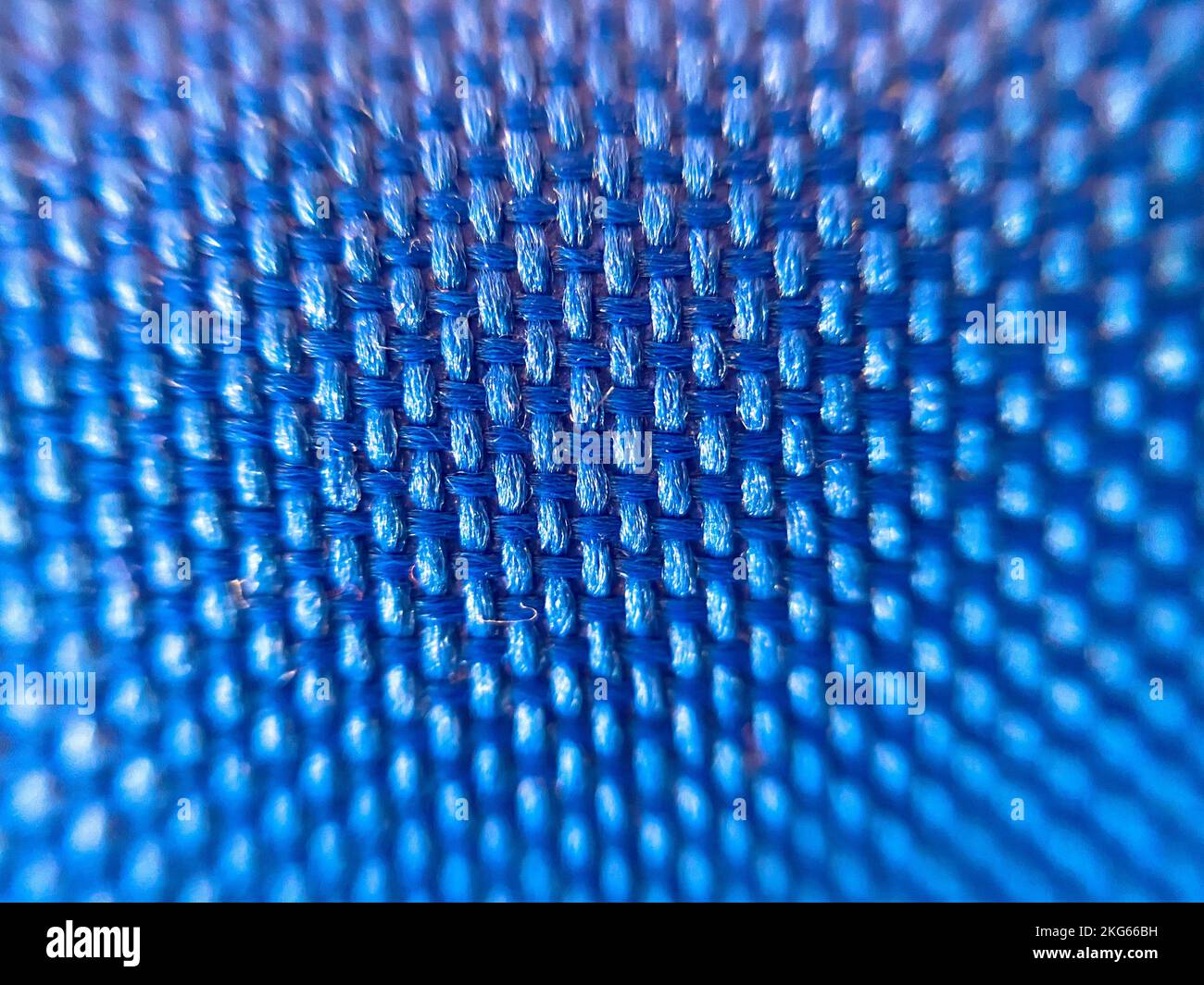 A closeup shot of blue bubble wrap, selective focus Stock Photo - Alamy
