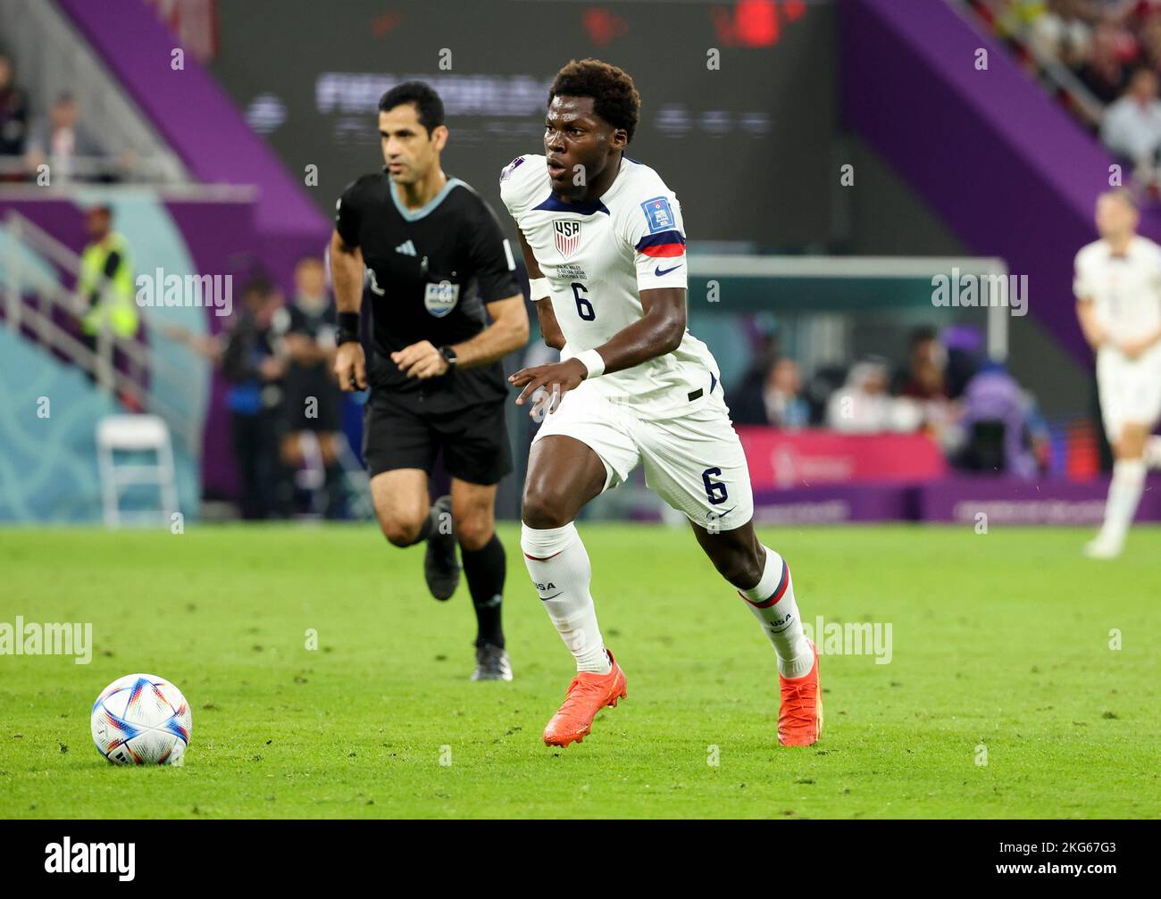 Yunus Musah of USA during the FIFA World Cup 2022, Group B football ...