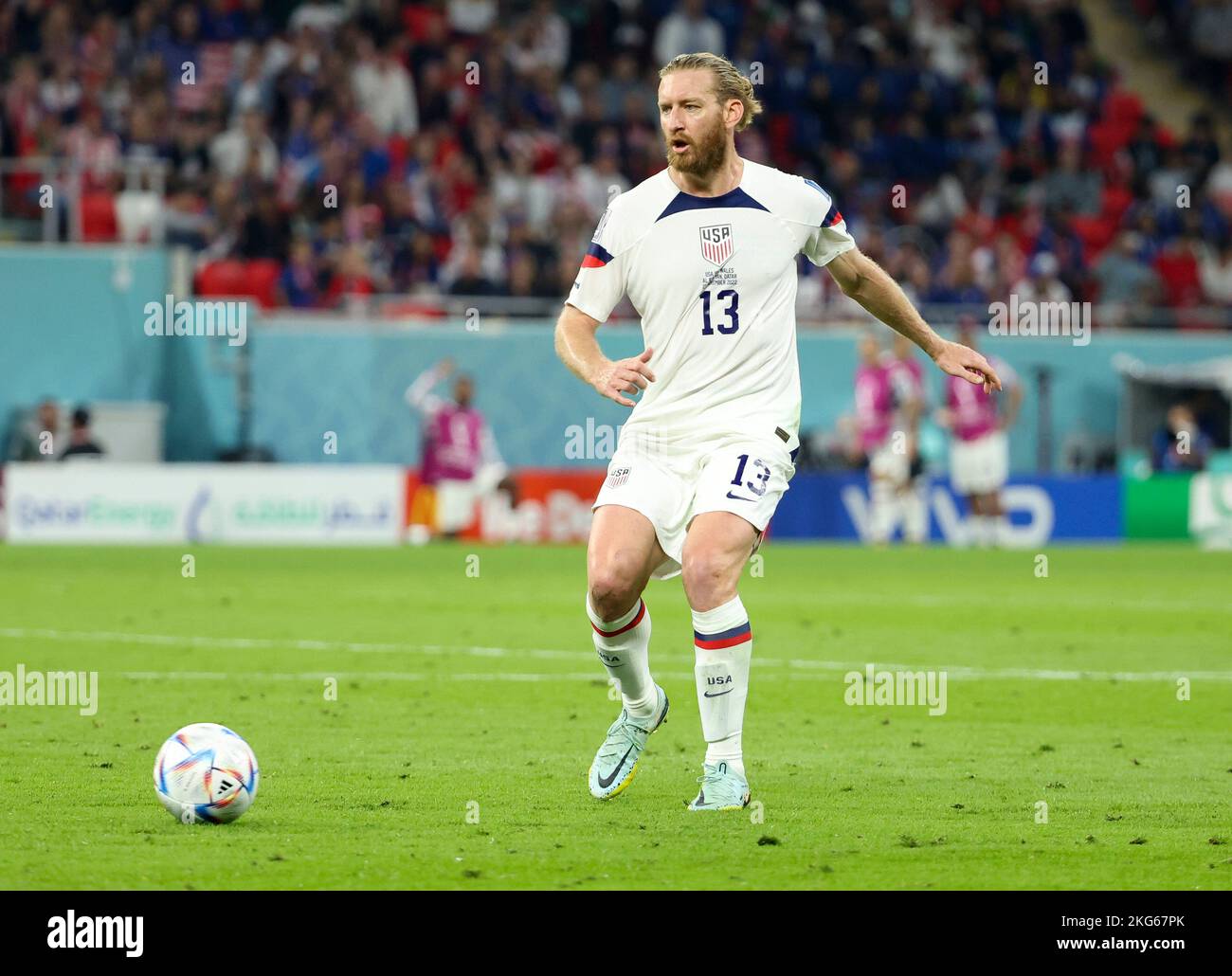 Tim Ream of USA during the FIFA World Cup 2022, Group B football match ...