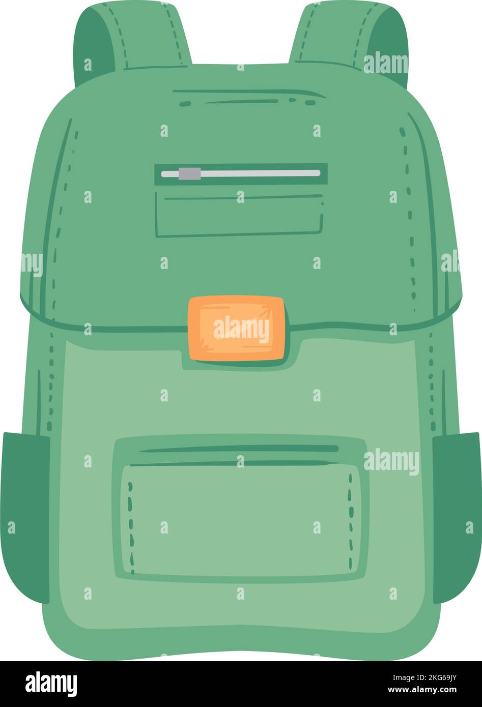 green school bag equipment Stock Vector Image & Art - Alamy