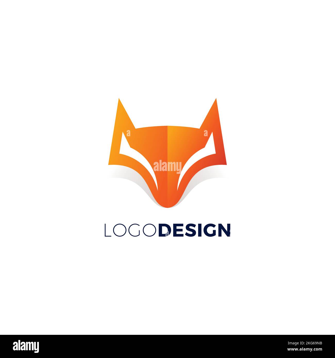 Fox Head Logo Modern Design. Fox Icon Stock Vector Image & Art - Alamy