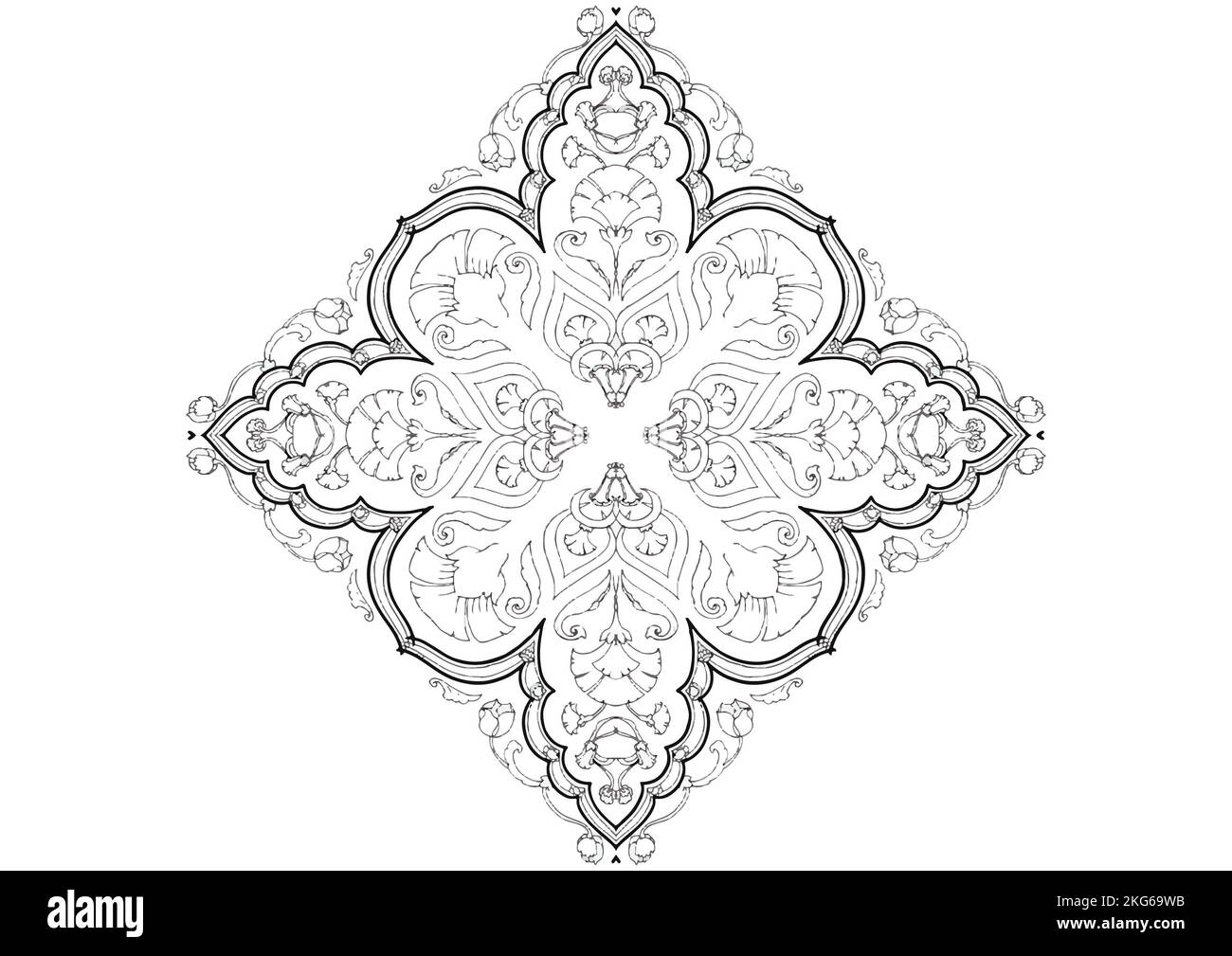 Mandala Pattern for Coloring and Decorating Illustrated by Art By Uncle ...