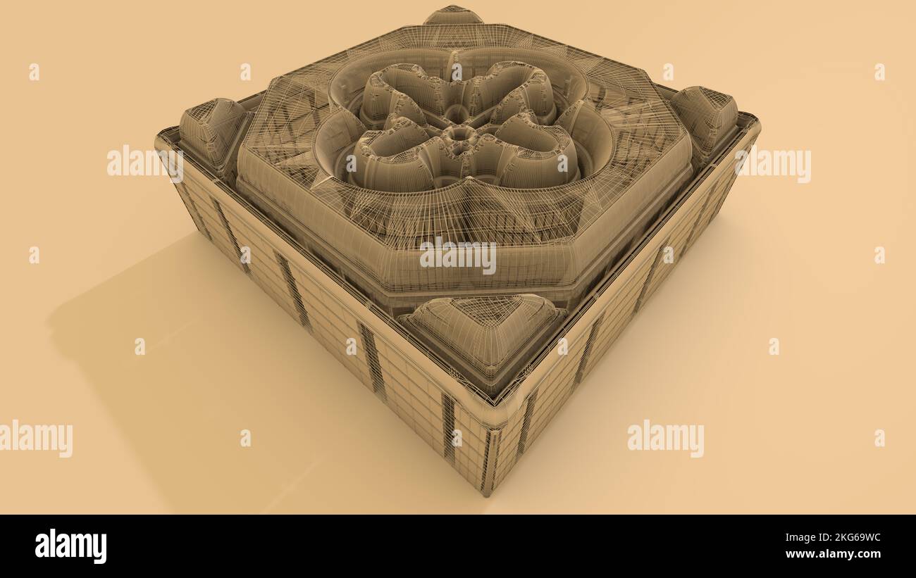 3D Illustration of an architectural structure. Architects, Modelers ...