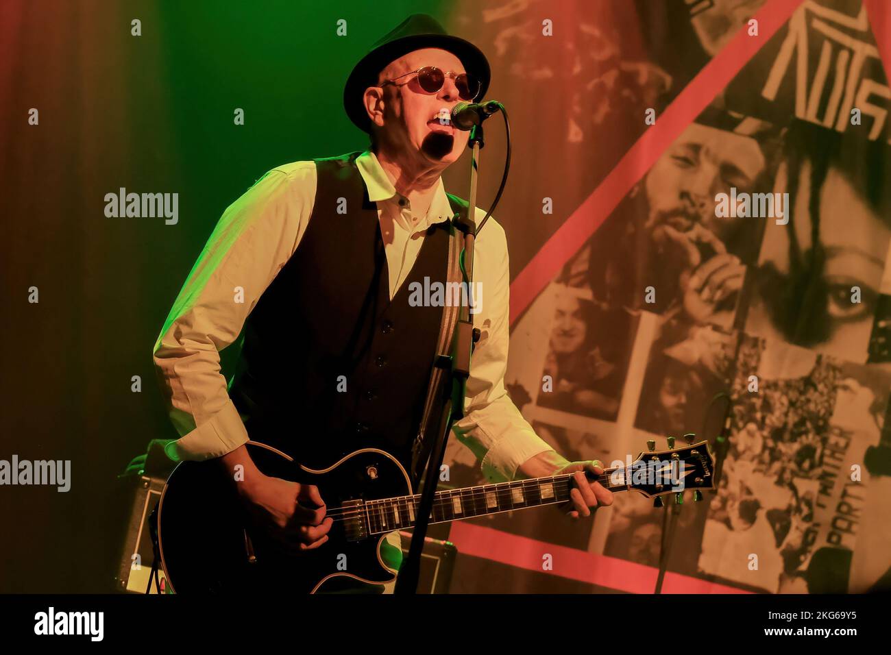 Leigh Heggarty, guitarist and singer with the British punk rock band ...