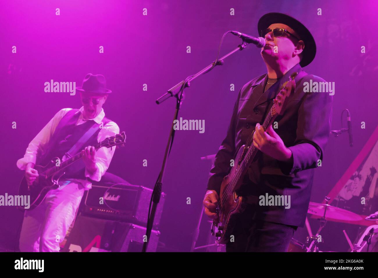 (L-R) Leigh Heggarty guitarist, and John "Segs" Jennings, bass ...