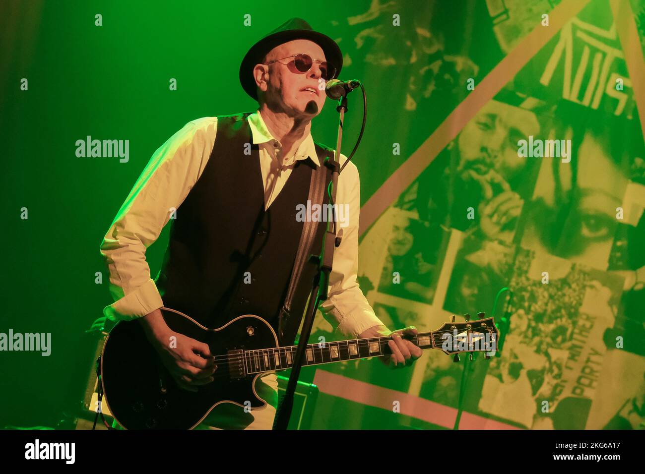 Leigh Heggarty, guitarist and singer with the British punk rock band ...