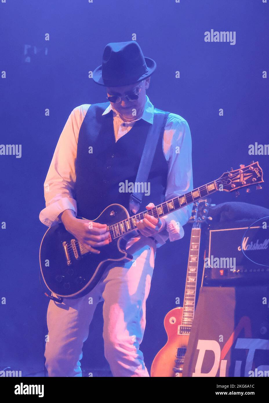 Leigh Heggarty, guitarist and singer with the British punk rock band ...