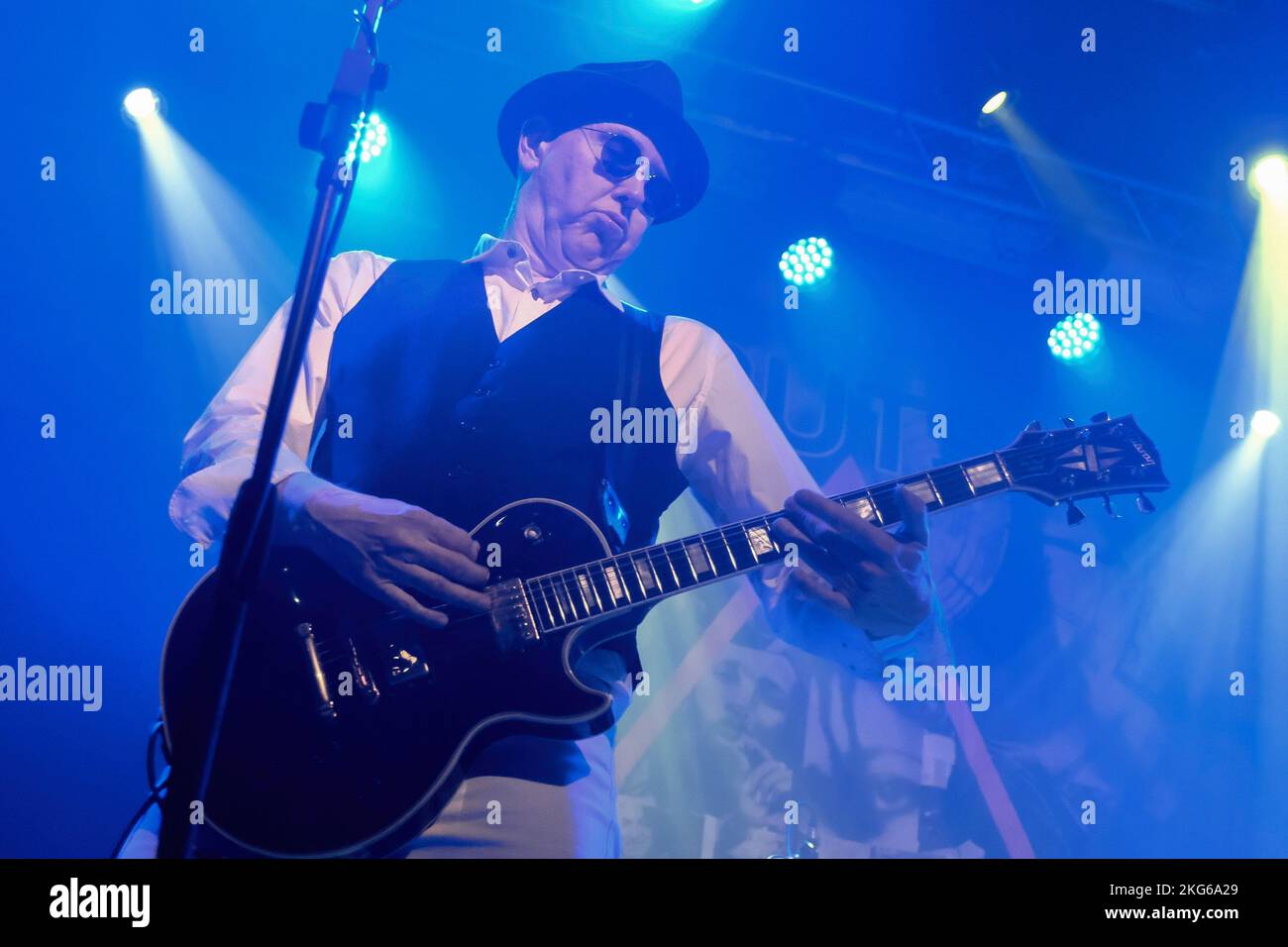 Leigh Heggarty, guitarist and singer with the British punk rock band ...