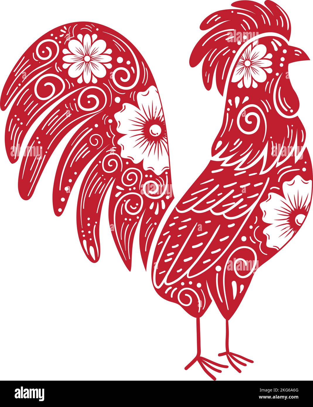 chinese zodiac rooster animal Stock Vector Image & Art - Alamy