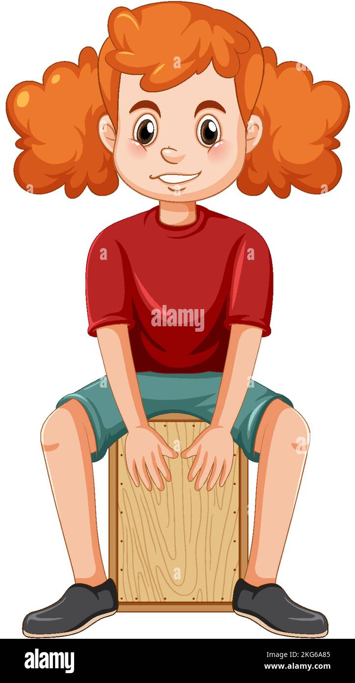Girl playing cajon drum vector illustration Stock Vector Image & Art ... Girl playing cajon drum vector illustration Stock Vector Image & Art ...