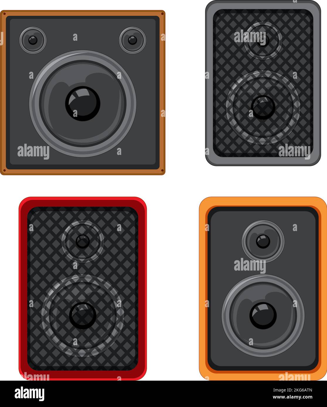 Speaker boxes isolated set illustration Stock Vector Image & Art - Alamy