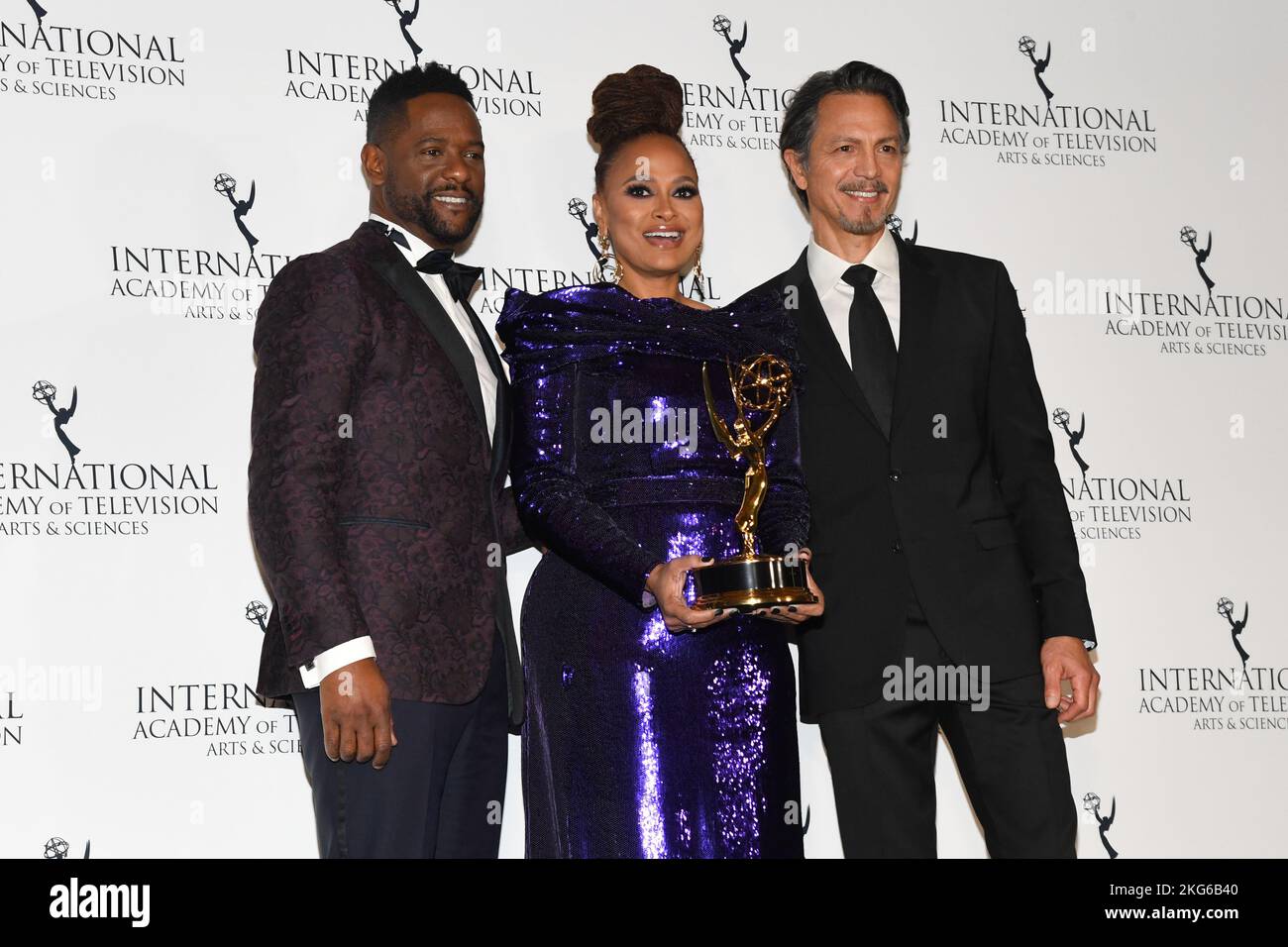 New York, USA. 21st Nov, 2022. Founders Award winner Ava DuVernay, along with presenters Blair ...