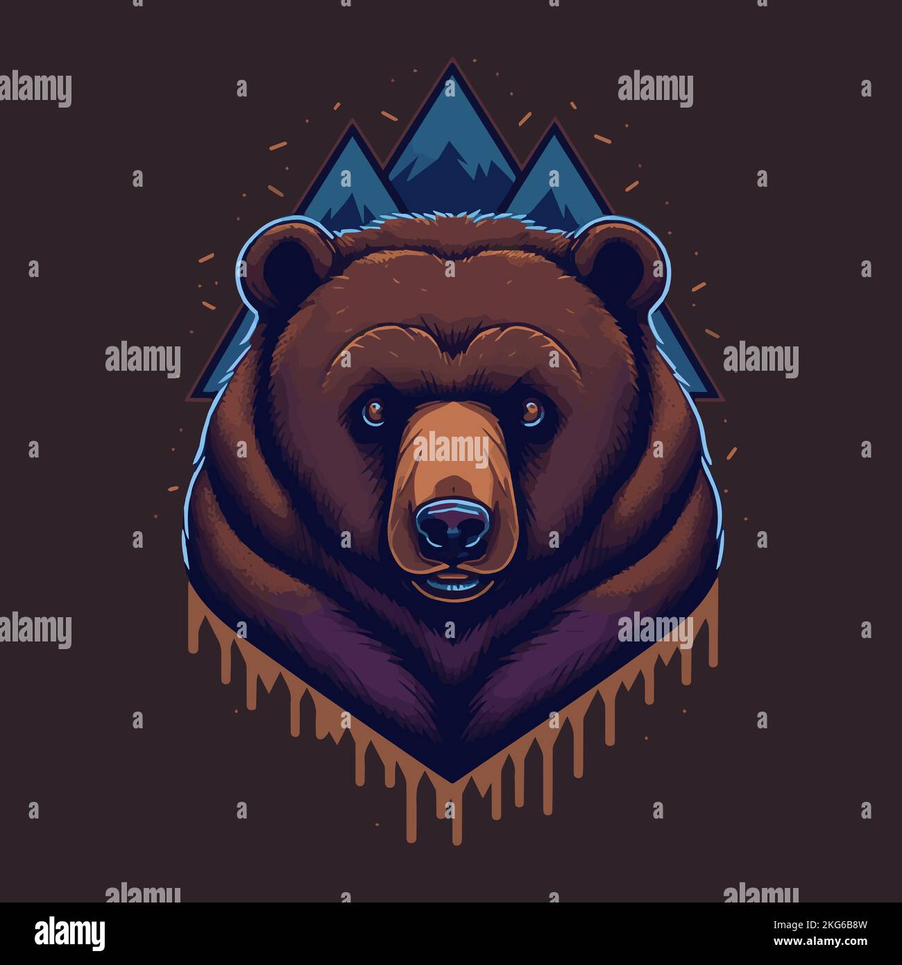 Bear bite Stock Vector Images - Alamy